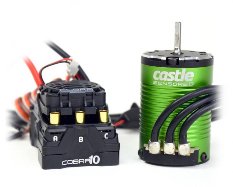Castle Creations Brushless Combo Cobra 10 6S ESC + 1406-5700kV Sensored ...
