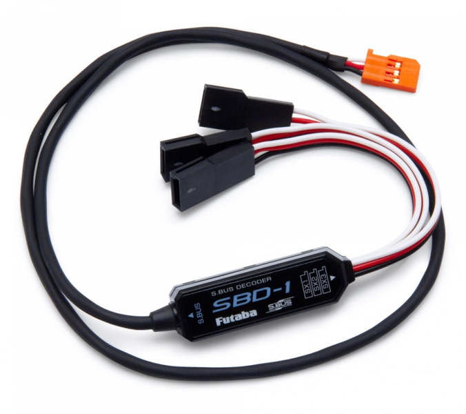 Futaba SBD1 - SBUS-Decoder 3-fach Adapter 60cm, FUT-SBD-1-600