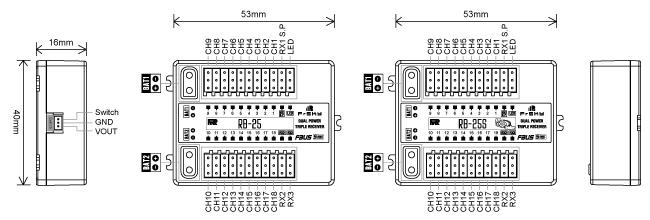 FrSky Akkuweiche Redundanz Bus System FrSky RB-25, FrSky-RB-25