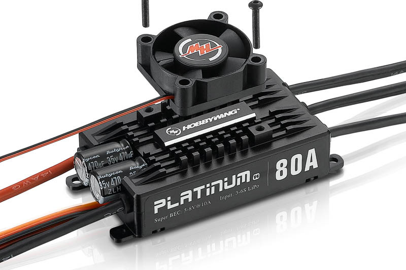 HobbyWing Platinum Pro 80A V4, Brushless Regler, ESC, BEC, HW30203200