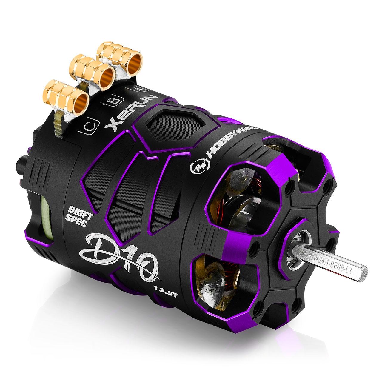HobbyWing XeRun Brushless Motor D10 13.5T Violett, HW30401139