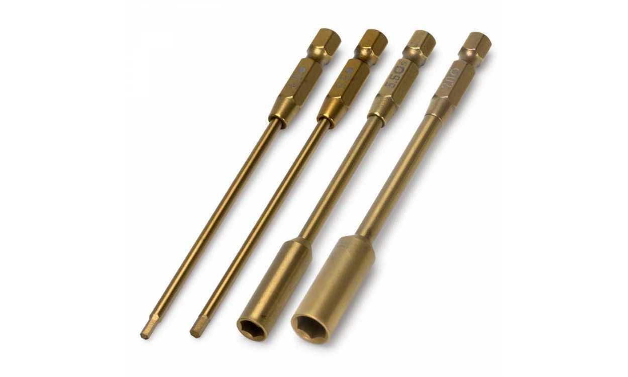M-Drive Power Tool Bits Set 2+2.5 Straight Hex & 5.5+7mm Nut driver ...