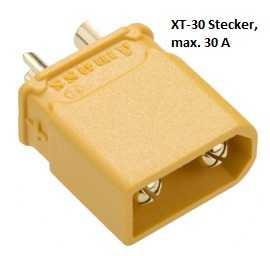 Amass XT-30 Goldstecker, max. 30A (2 Stück), REM-063101