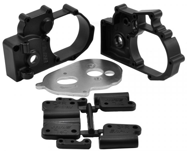 RPM Gearbox Case w/ Mounts Black Bandit, Rustler, Stampede,Slash, RPM73612