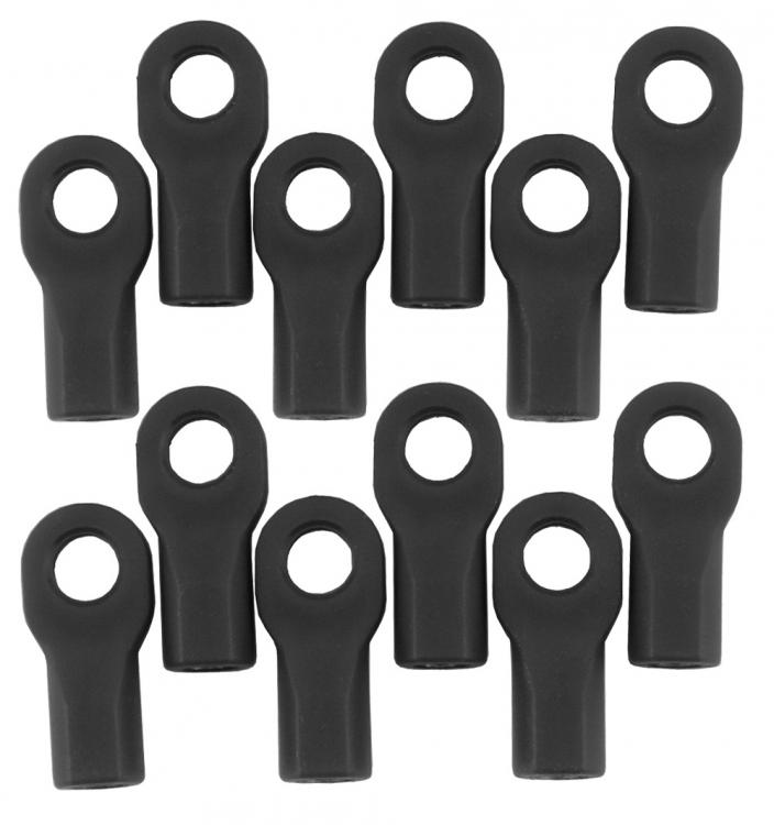 RPM Rod Ends Short Black (12) Traxxas (#5347), RPM80472