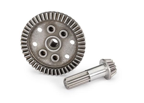 Traxxas Ritzel und Tellerrad, Differential, 47-Zähne Ritzel, vorne für ...