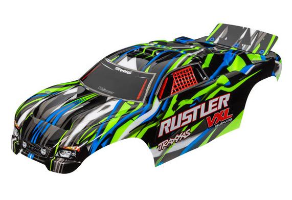 Traxxas Karosserie, Rustler VXL 2WD grün lackiert, TRX3726G